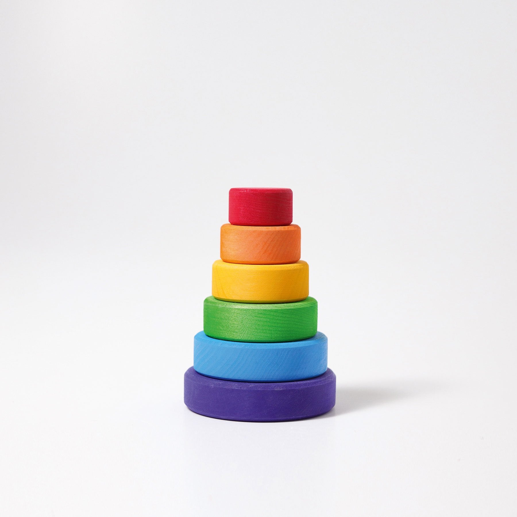 Rainbow Stacking Tower, Small – Wooden Heart Galway